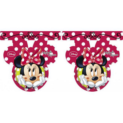 Disney Fashion Minnie Mouse Bunting Pink/White (One Size)