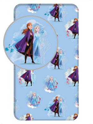 Disney Frozen 2 Blue Single Fitted Sheet | DIY at B&Q