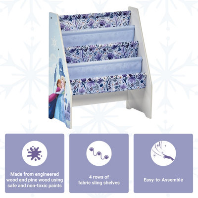 Disney Frozen Book Storage Rack - Easy to Assemble Kids' Bookshelf ...