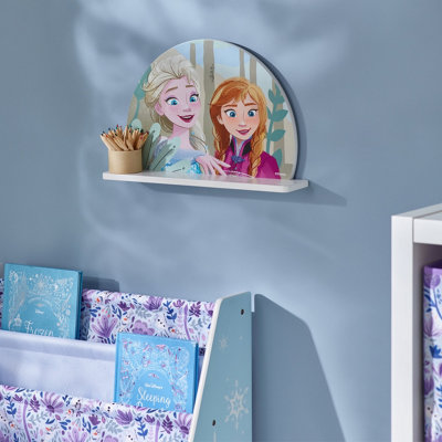 Disney Frozen Small Wall Shelf, Decorative Wall Mounted Kids' Shelf ...