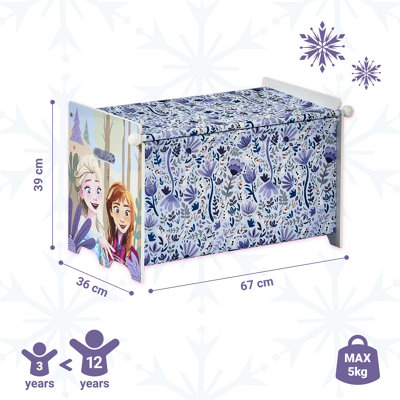 Disney Frozen Storage Box - Easy to Assemble Toy Chest for Kids ...