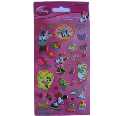 Disney Fun Reusable Foil Minnie Mouse Stickers (Pack of 29 ...