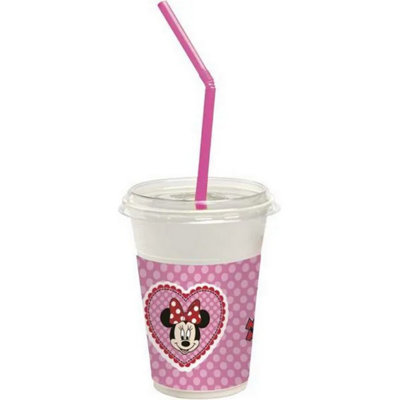 Disney Happy Helpers Minnie Mouse Party Cup (Pack of 12) Pink/White ...