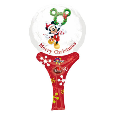 Disney Inflatable Mickey Mouse Balloon White/Red (One Size)