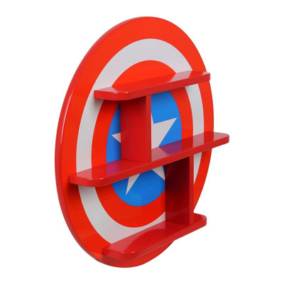 Disney Marvel Avengers Captain America Small Wall Shelf, Wall Mounted ...