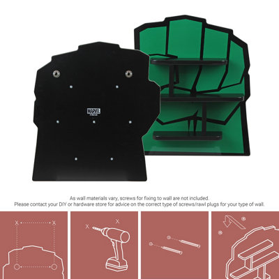 Disney Marvel Avengers Hulk Small Wall Shelf, Wall Mounted Kids ...