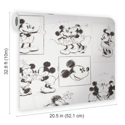 Minnie Mouse Wallpaper Black And White