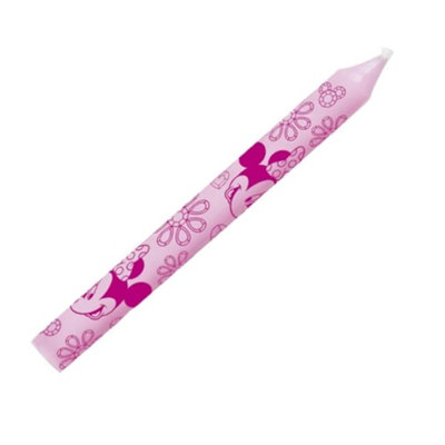Disney Minnie Mouse Candles (Pack of 12) Pink (One Size)