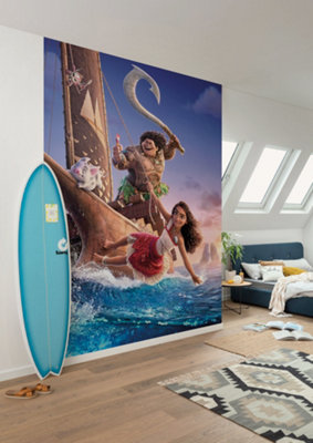 Disney Moana 2 Feel The Ocean Wall Mural, 2.5m x 2m