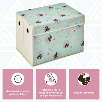 Disney Moana Large Fabric Storage Box with Flip-Top Lid - Durable ...