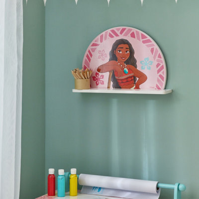 Disney Moana Small Wall Shelf, Decorative Wall Mounted Kids' Shelf ...