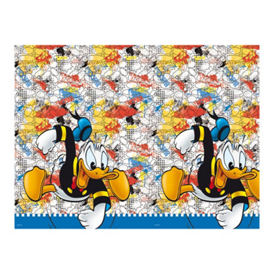 Disney Plastic Donald Duck Party Table Cover Multicoloured (One Size ...