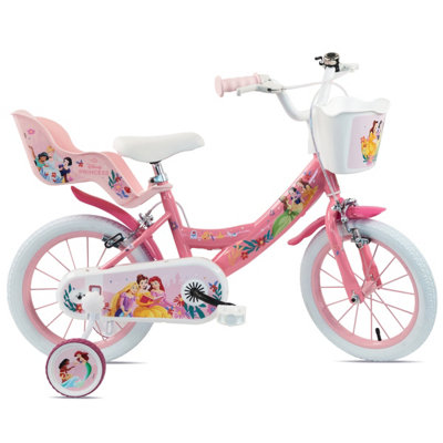 DISNEY PRINCESS 14" CHILDREN'S BICYCLE WITH TRAINING WHEELS
