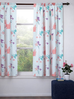 Disney Princess 72'' Pencil Pleat Curtains