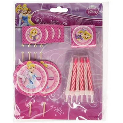 Disney Princess Cake Decorating Kit Pink/Multicoloured (One Size) | DIY ...