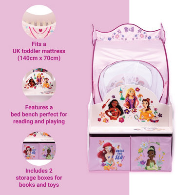 Disney Princess Carriage Toddler Bed: Sturdy Engineered Wood ...