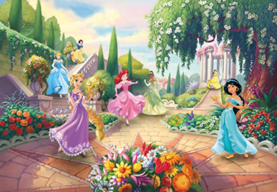 Disney Princess Park Wall Mural, 2.54m x 3.68m