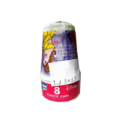 Disney Princess Plastic 200ml Party Cup (Pack of 8) Multicoloured (One ...