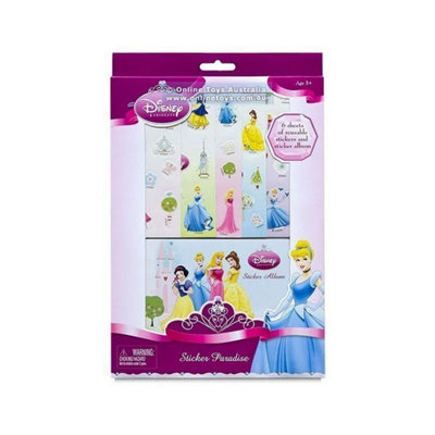Disney Princess Sticker Sheet (Pack of 6) Multicoloured (One Size)