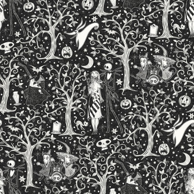 Disney Tim Burton's The Nightmare Before Christmas Black Forest Peel ...