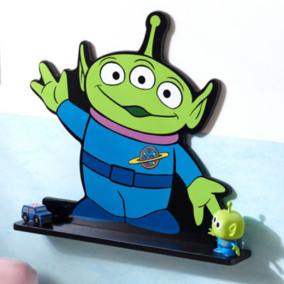Disney Toy Story Alien Small Wall Shelf, Multicoloured, 48.5cm W X 8cm ...