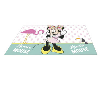 Disney Tropical Minnie Mouse Party Table Cover Multicoloured (One Size)
