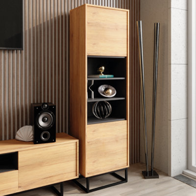 Display Cabinet Sideboard Cabinet Cupboard TV Stand Living Room Oak