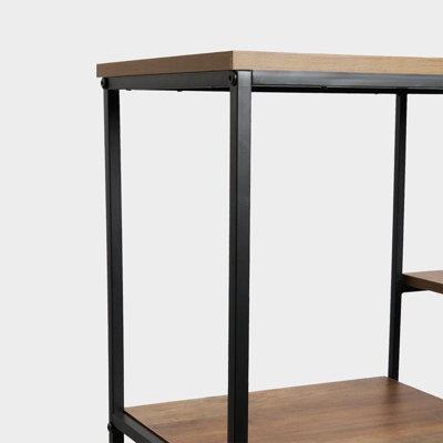 Display Unit Multi Tier Side Table Shelving Organiser Storage Home ...