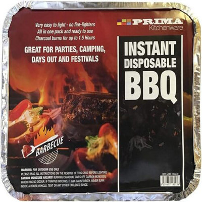 Disposable BBQ Instant Grill Charcoal - Disposable Outdoor Camping Summer