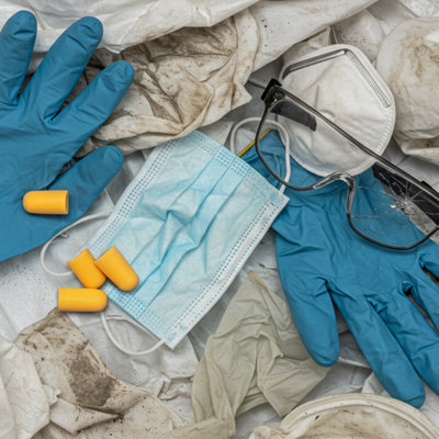 Disposable PPE Large Zero Waste Box