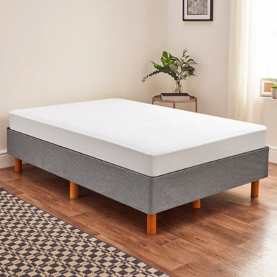 Divan Bed With Headboard Mattress Small Double Divan Base Bed Hybrid Mattress