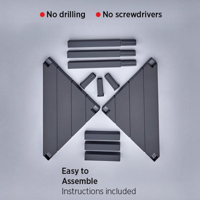 DIVCHI 2 Tier Corner Shelf Triangle Space-Saving Freestanding Shelving ...