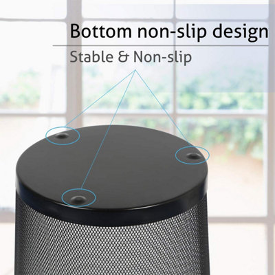 DIVCHI Circular Mesh Wastebasket Trash Can, Waste Basket Garbage Can ...