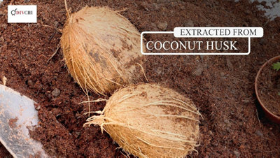 DIVCHI COCO BLOCK 5kg (70L) ORGANIC COCONUT FIBRE 100% NATURAL PLANTING COCO SOIL