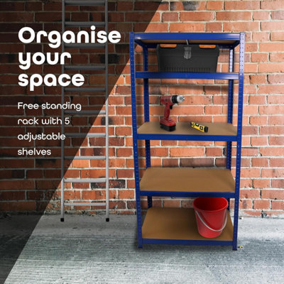DIVCHI Garage Shelving Unit 5-Tier Storage Shelves Free Standing ...