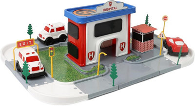 DIVCHI Hospital Building Playsets Pretend Role Play Toys Kids Playset ...