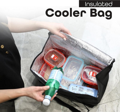 DIVCHI Insulated Cooler Bag Large Thermal Food Delivery Cooling Food ...