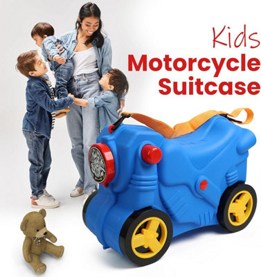 DIVCHI Kids Suitcase with Wheels Ride On,Carry On, Sit On Hand Luggage ...