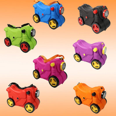 DIVCHI Kids Suitcase with Wheels Ride On,Carry On, Sit On Hand Luggage ...