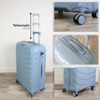 DIVCHI Luggage Sets 3 Piece Hard Shell Expandable Suitcases Lightweight ...
