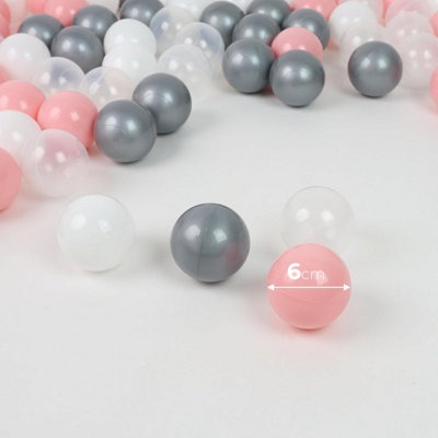 DIVCHI Playballs Soft Pit Balls for Kids, Small Metallic Color Plastic ...