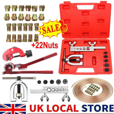 DIY Automotive 3/16" Copper Brake Pipe Repair Kit - Flaring, Cutter ...