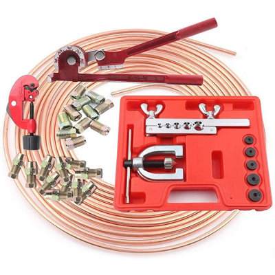 DIY Automotive 3/16" Copper Brake Pipe Repair Kit - Flaring, Cutter ...