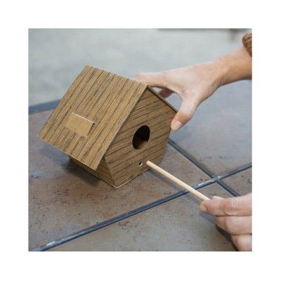 DIY BUILD YOUR OWN BIRD HOUSE LOG CABIN NEST BOX