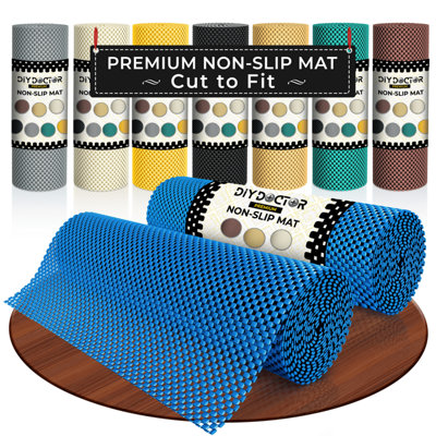 DIY Doctor Anti Slip Gripper Rolls - 2 Pack 190x30cm Blue - Non Slip ...
