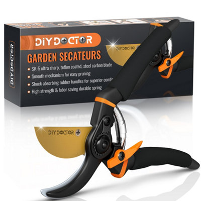 DIY Doctor Garden Secateurs - Ultra Sharp Bypass Pruning Shears - SK5 ...