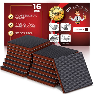 DIY Doctor Rubber Feet - 16 Pack for Furniture and Wooden Floors ...
