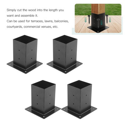 DIY Elevated Timber Rack Hardware Kit: 8-Piece Steel Gazebo Brackets ...