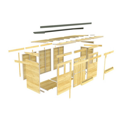 DIY Sheds 12x4 Pent Summer Shed