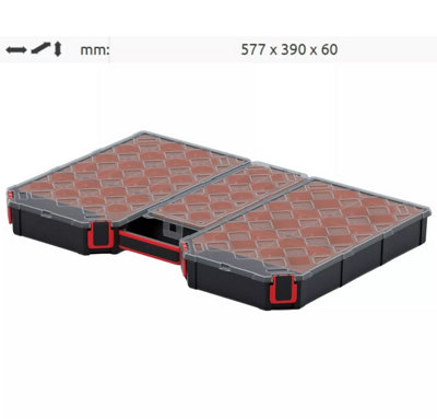 DIY Storage Carry Case Organiser Compartment Parts Screws Tool Box ...